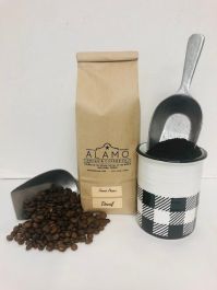Texas Pecan Decaf Coffee | Whole Bean & Grind | Alamo Pecan & Coffee