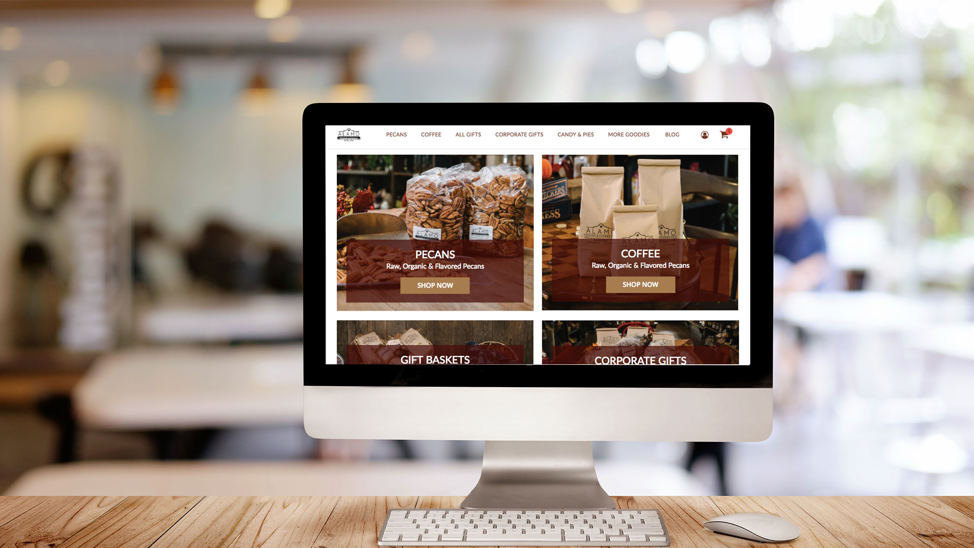 Check Out Our New & Improved Alamo Pecan Website | Alamo Pecan & Coffee